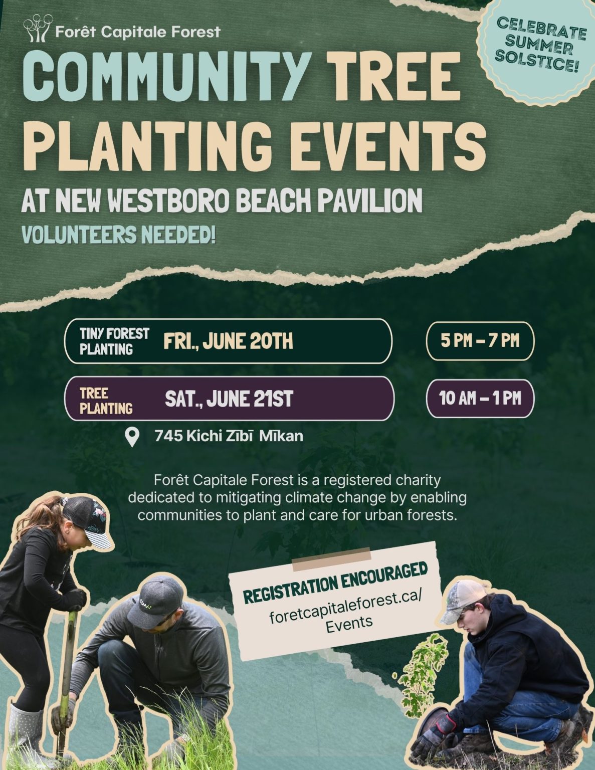 Westboro Beach Community Tree Planting Event - capitalforest